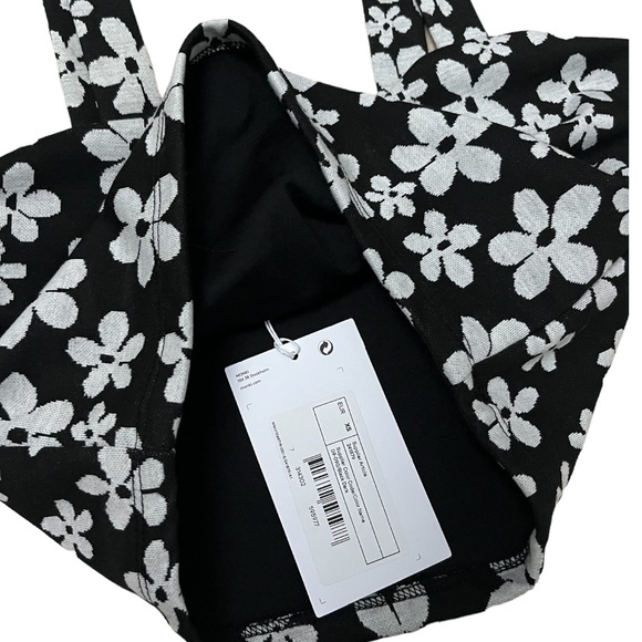 Monki | Tops | Monki Jacquard Cami Top In Black Floral | Poshmark